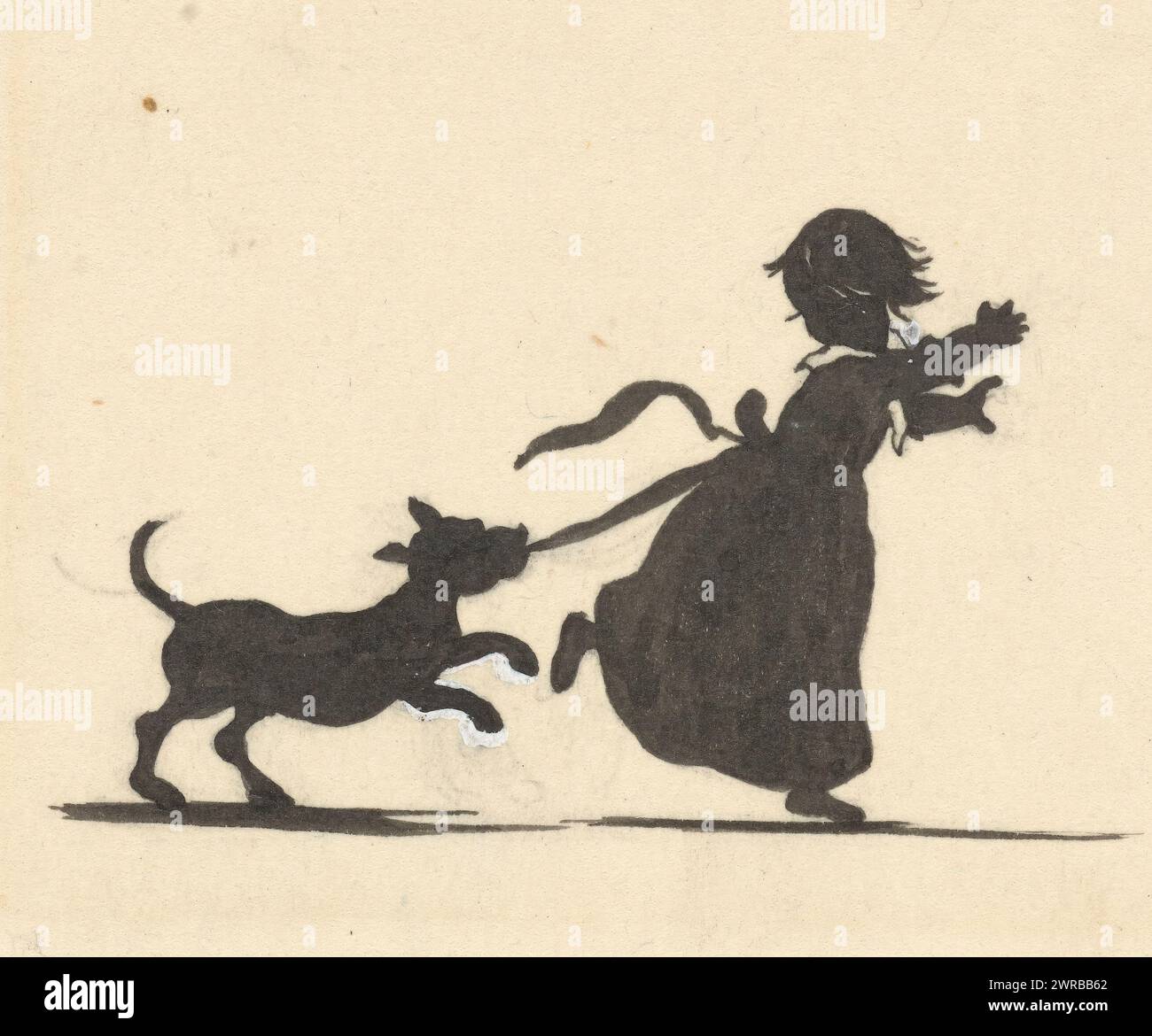 Design for an illustration for In Holland there is a house: silhouette ...