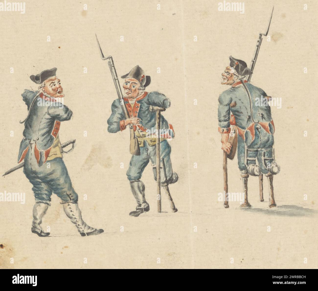 Three disabled soldiers hi-res stock photography and images - Alamy