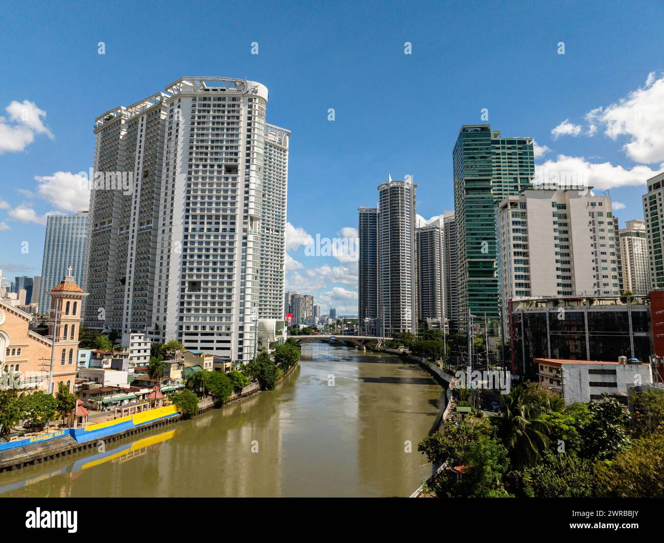 High Rise Buildings in Makati and Mandaluyong districts. Metro Manila ...