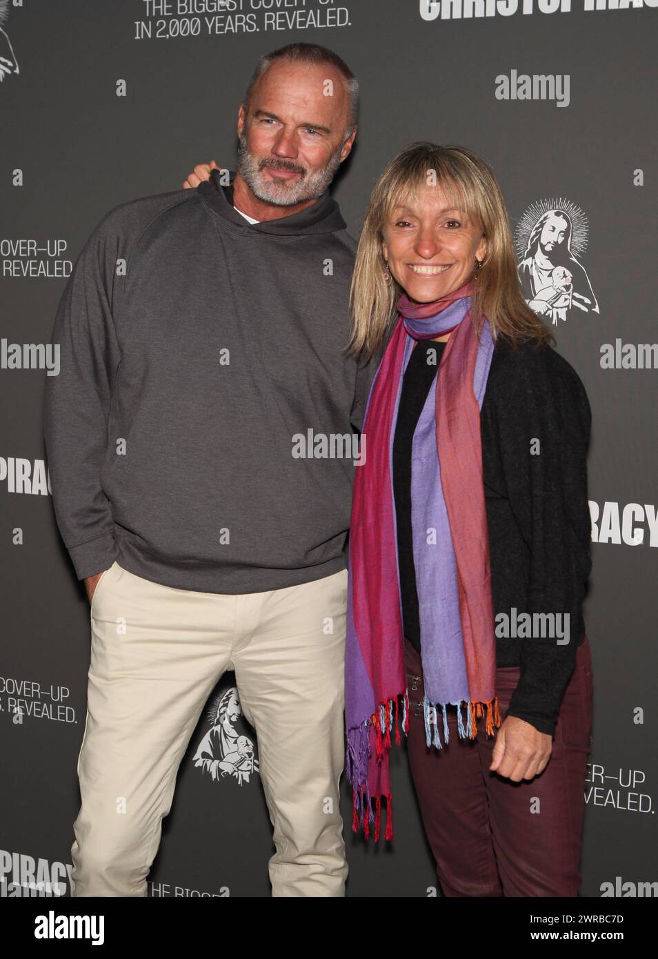 London, UK. Nick Chevallier and Michaela Strachan at the Christspiracy ...