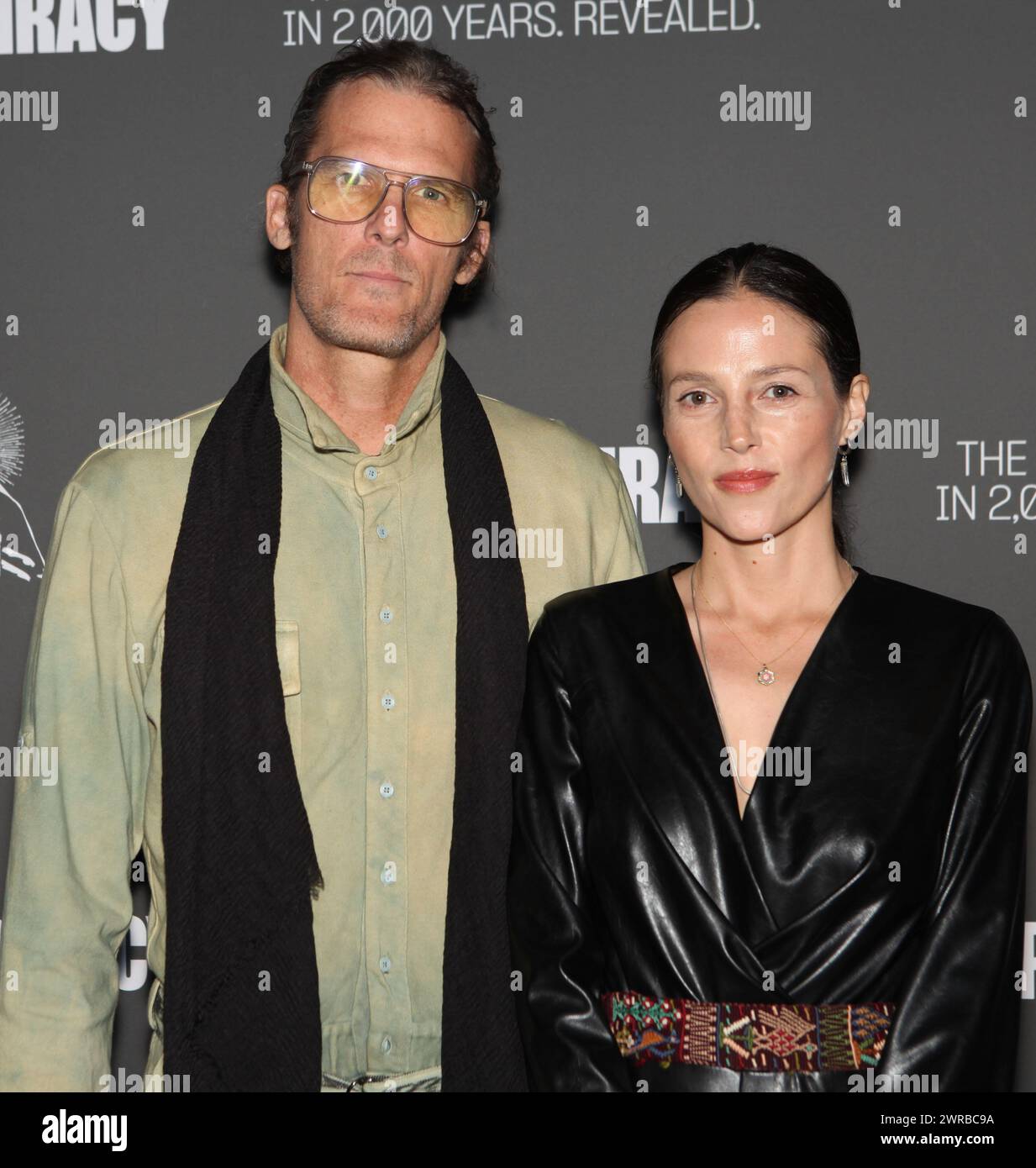 London, UK. Kip Anderson and Joanna House at the Christspiracy world ...