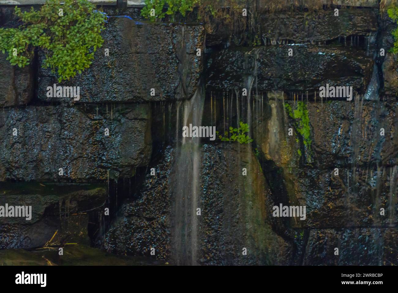 Water trickling down wall hi-res stock photography and images - Alamy