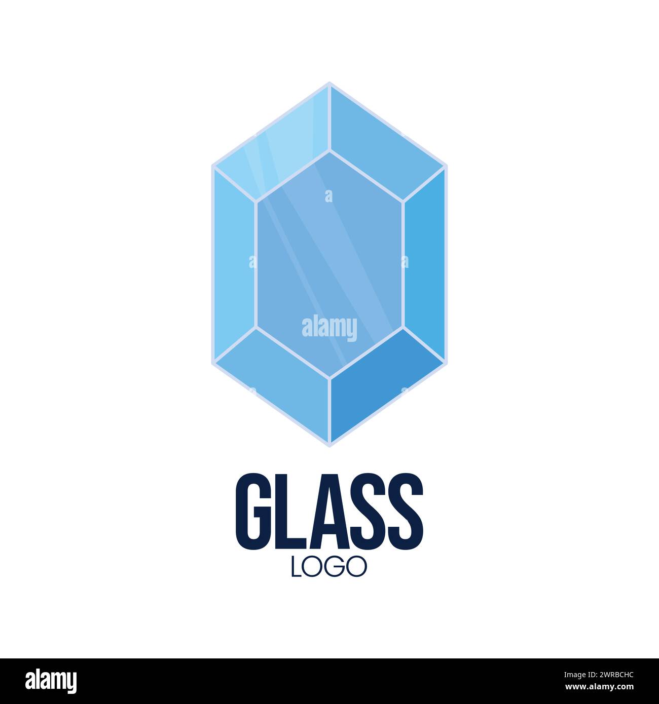 Glass logo Vector Illustration Icon Glass logo design Illustration ...
