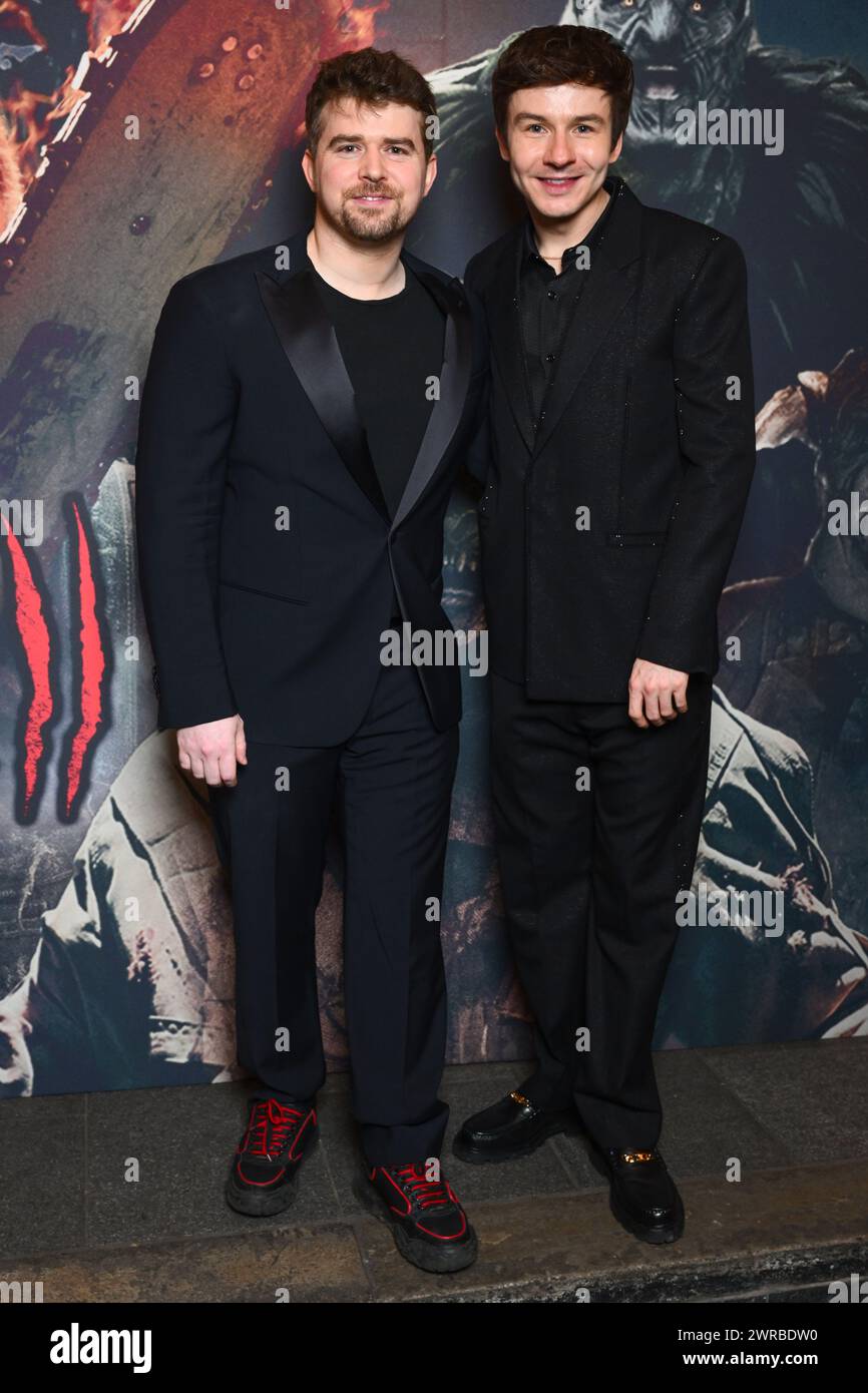 London, UK. 11 March 2024. Rhys Frake-Waterfield and Scott Chambers ...