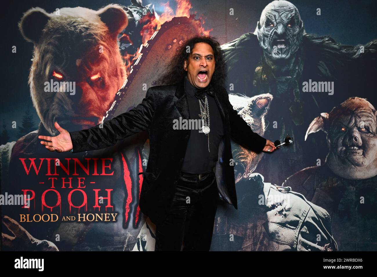 London, UK. 11 March 2024. Marcus Massey attending the Winnie the Pooh ...