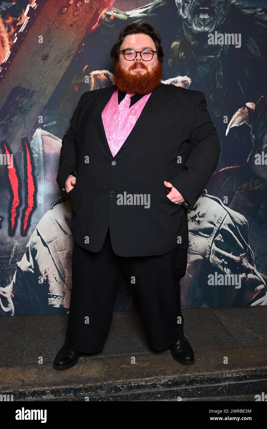 London, UK. 11 March 2024. Eddy Mackenzie attending the Winnie the Pooh ...