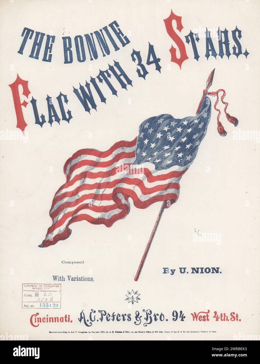 1865 united states flag hi-res stock photography and images - Alamy