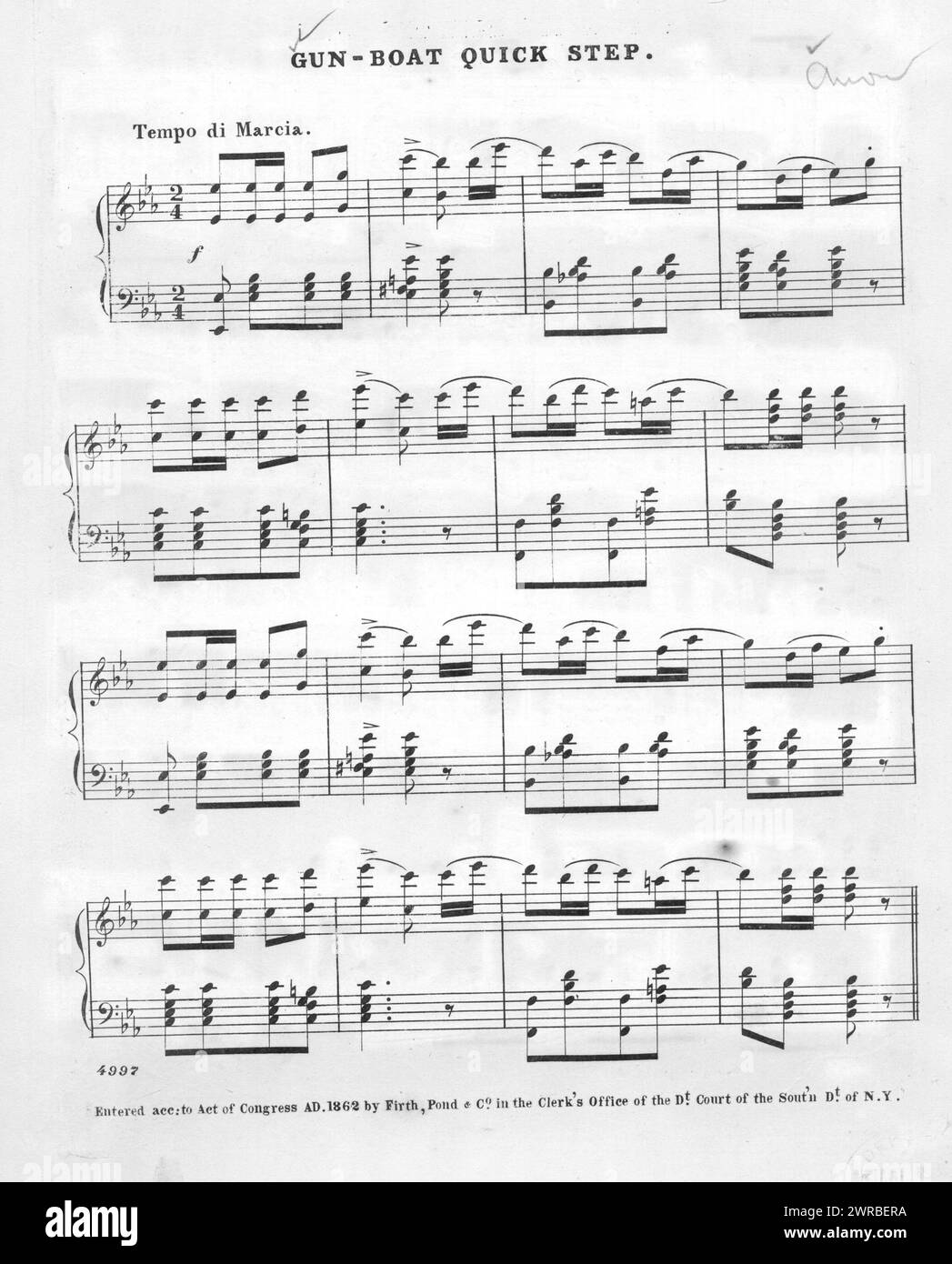 Gun-boat quick step, Firth, Pond & Co., New York, 1862., United States ...