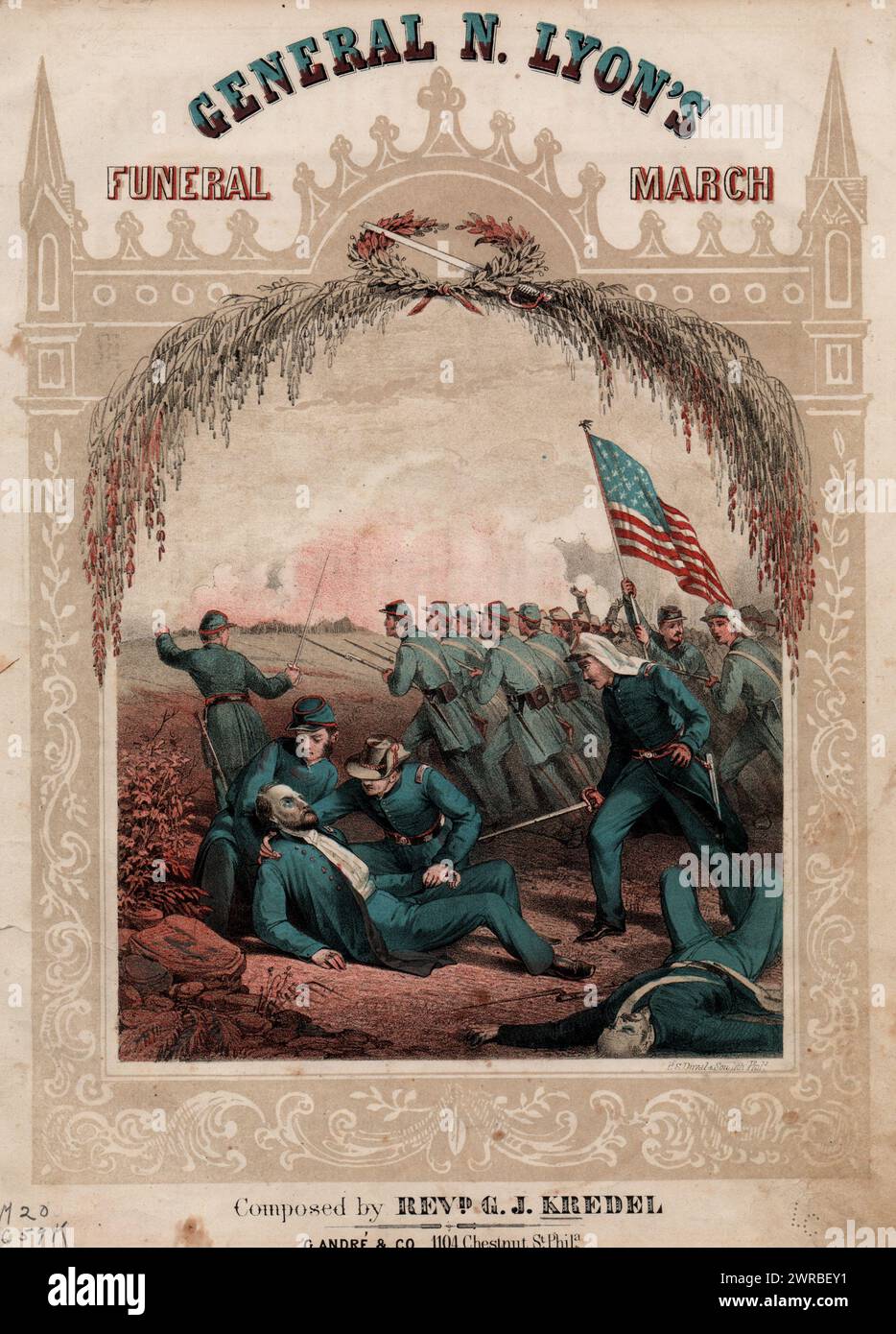General Lyon's funeral march, Kredel, G. J. (composer), G. Andre & Co ...