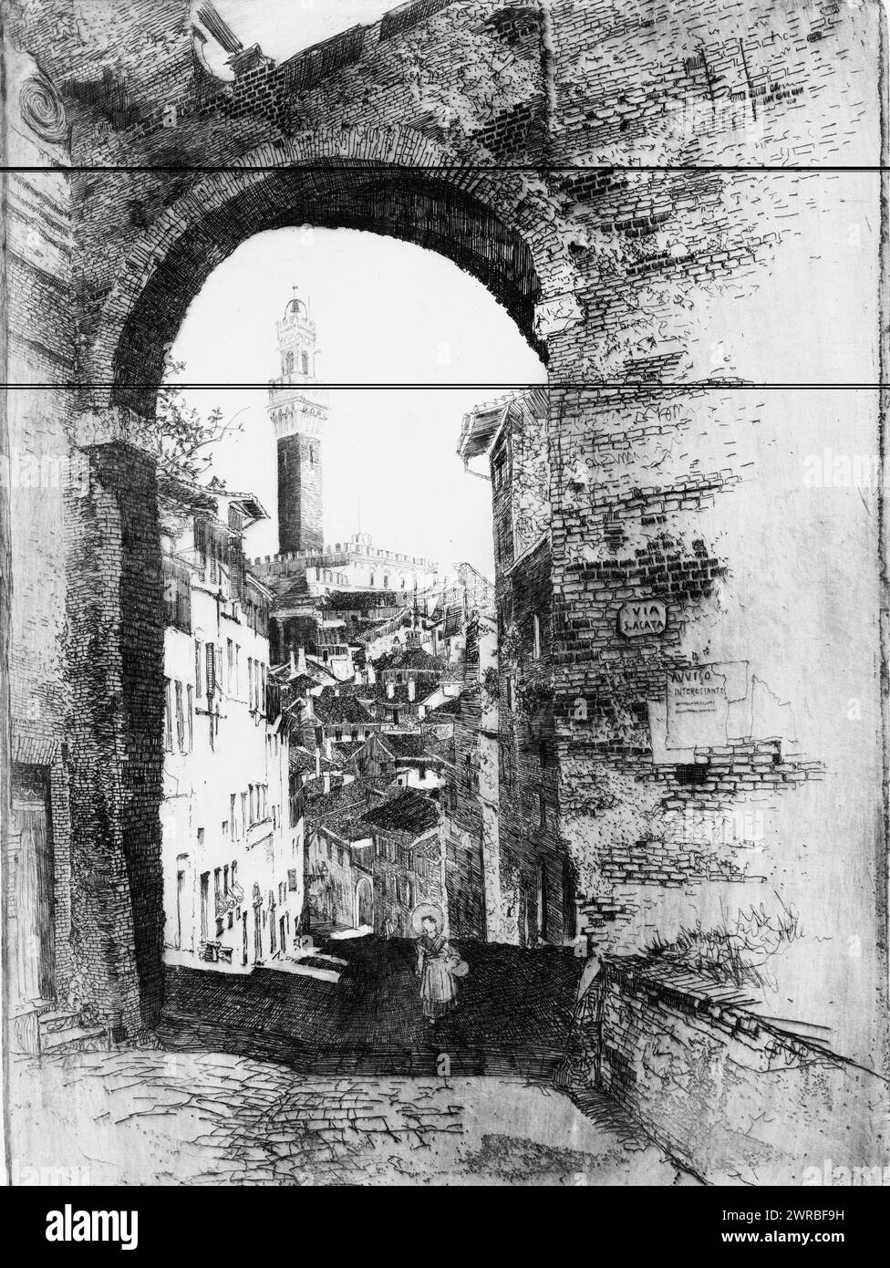 Looking through arch Black and White Stock Photos & Images - Alamy