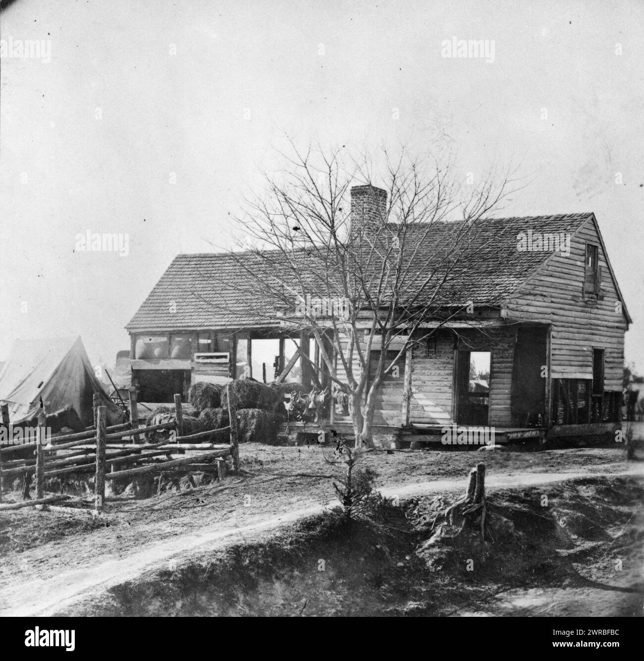 Abandoned buildings virginia hopewell 1860 1870 hi-res stock ...