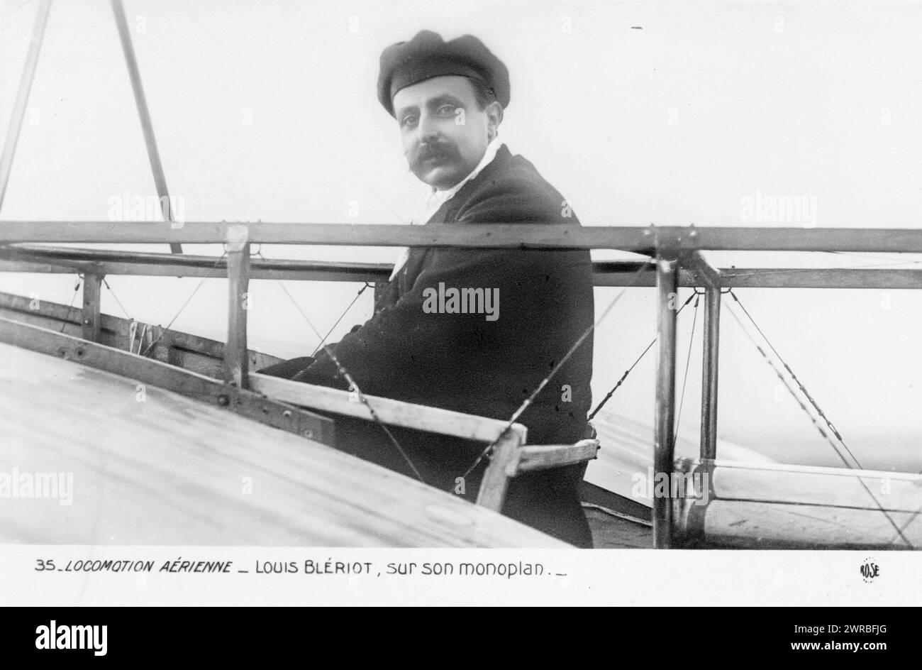 Locomotion aérienne - Louis Blériot, sur son monoplan, Louis Blériot in ...