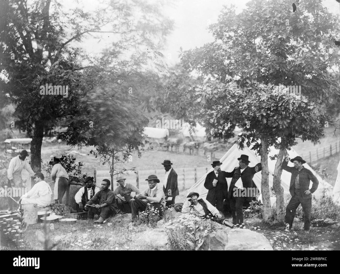 Gettysburg camp Black and White Stock Photos & Images - Alamy