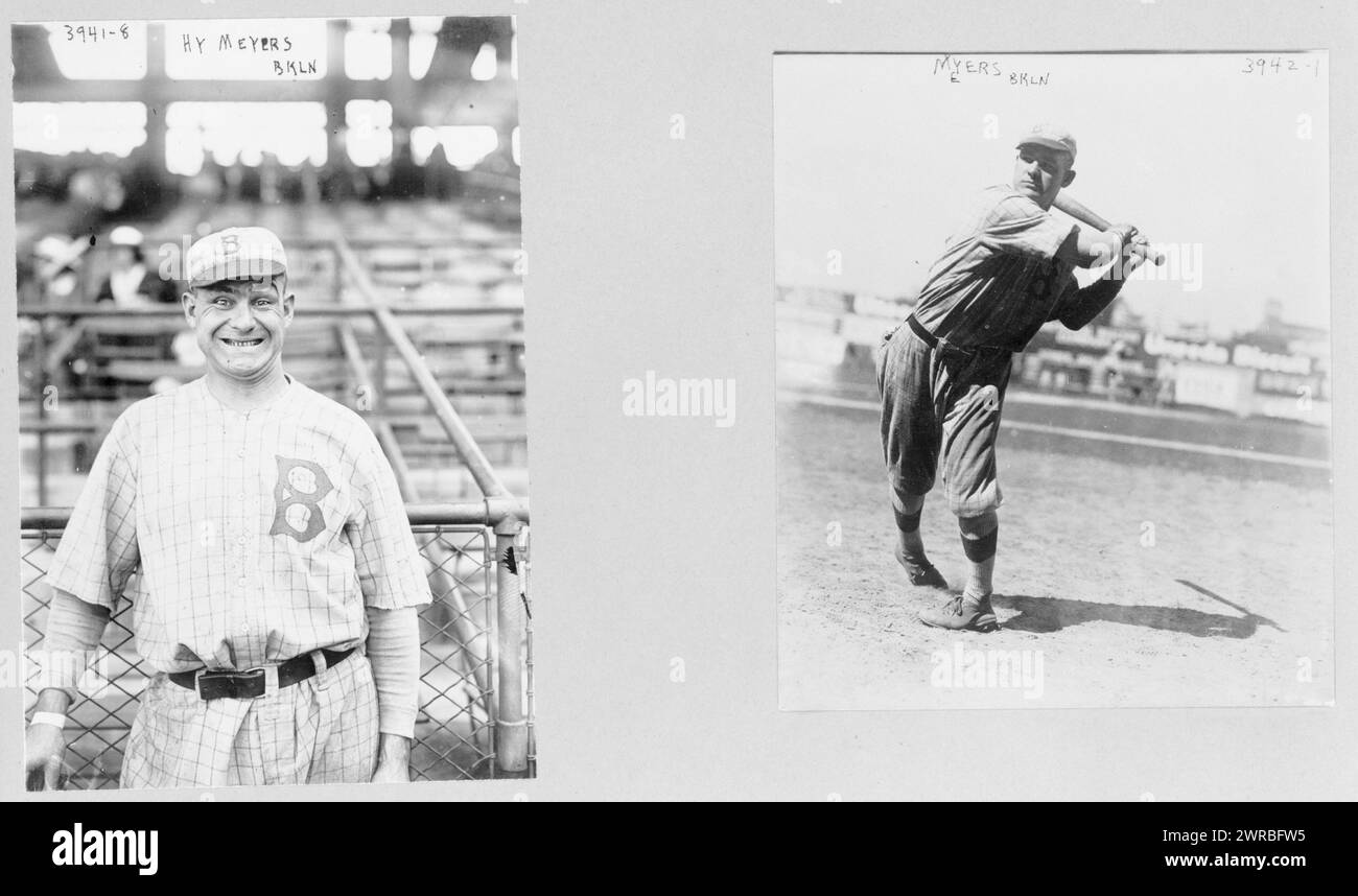 Henry Harrison Myers, Brooklyn NL baseball player, half-length portrait ...