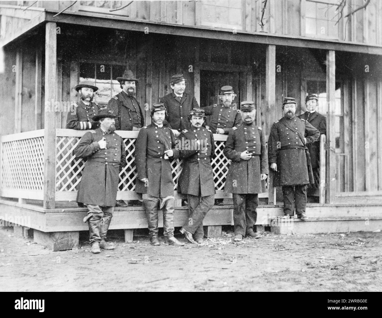 Ten union officers posed hi-res stock photography and images - Alamy