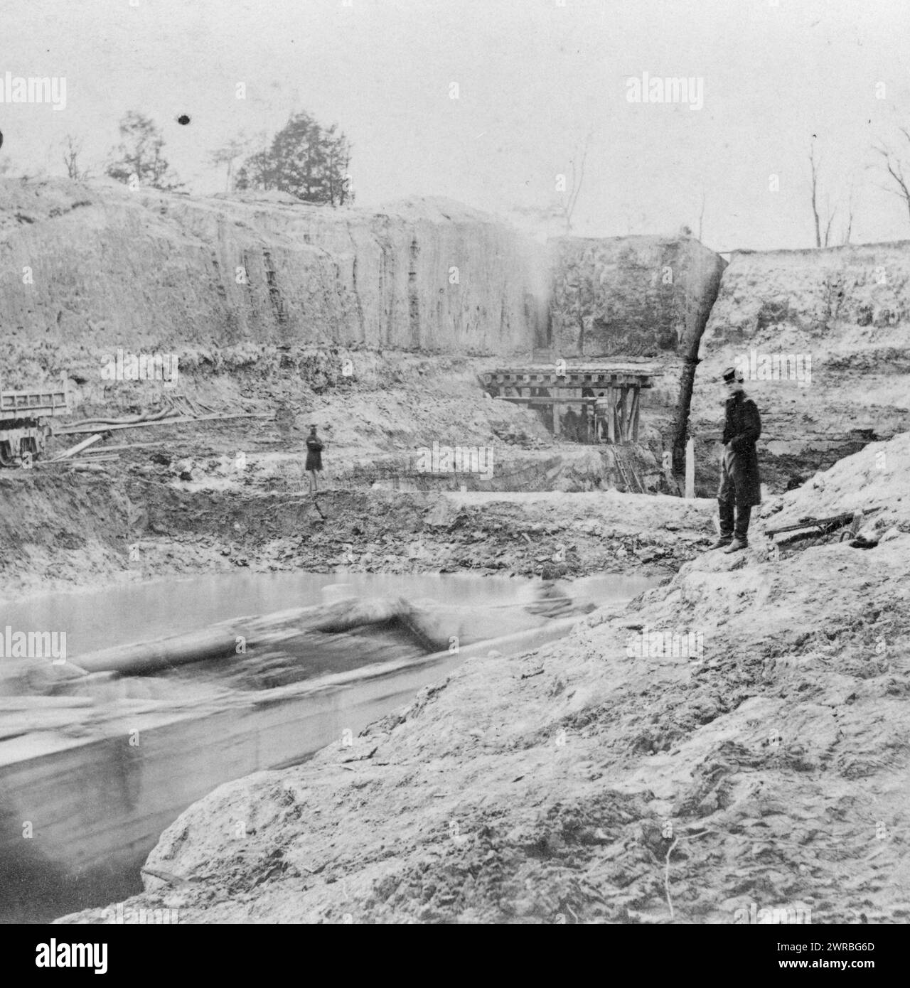 Canals virginia james river 1860 1870 Black and White Stock Photos ...