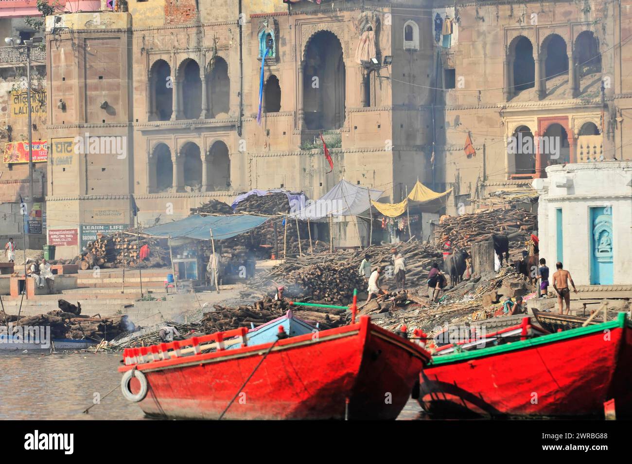 People going about their cultural activities at the smoke shrouded ...