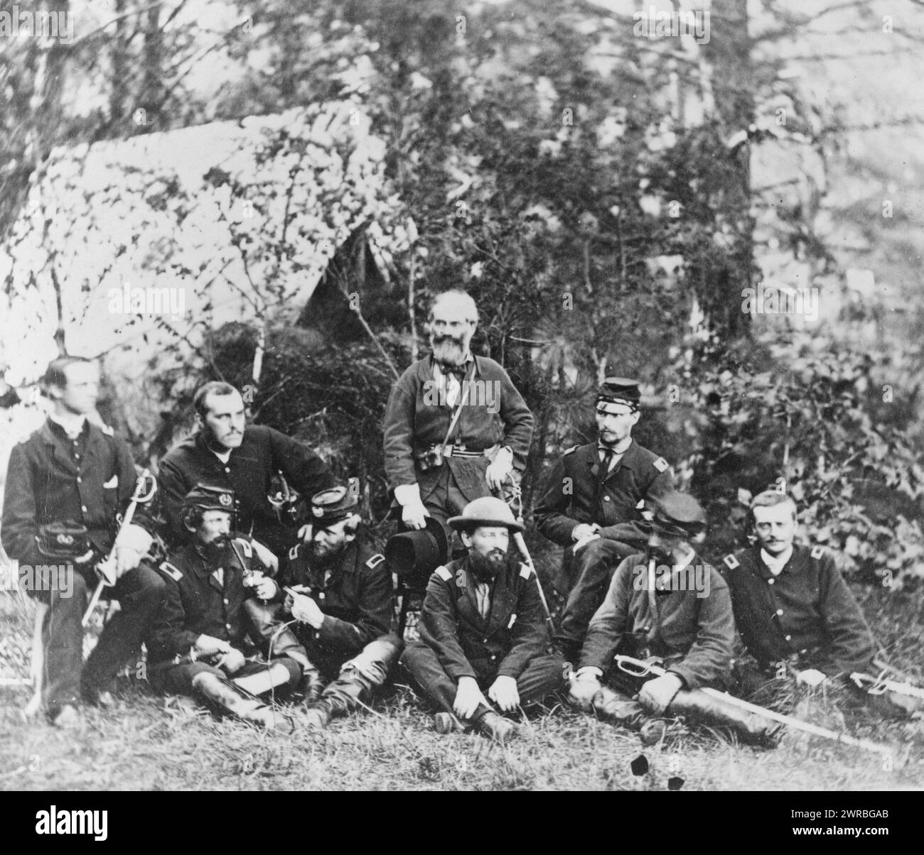 Gen. Heintzelman and staff, Harrisons Landing, Gen. Samuel Peter ...