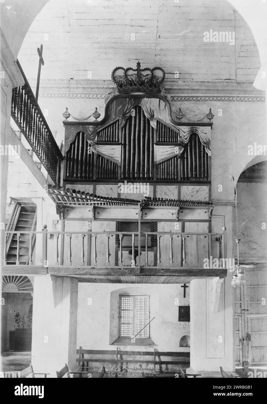Bamboo organ in church, Las Piñas, Luzon Island, Philippines, between ...
