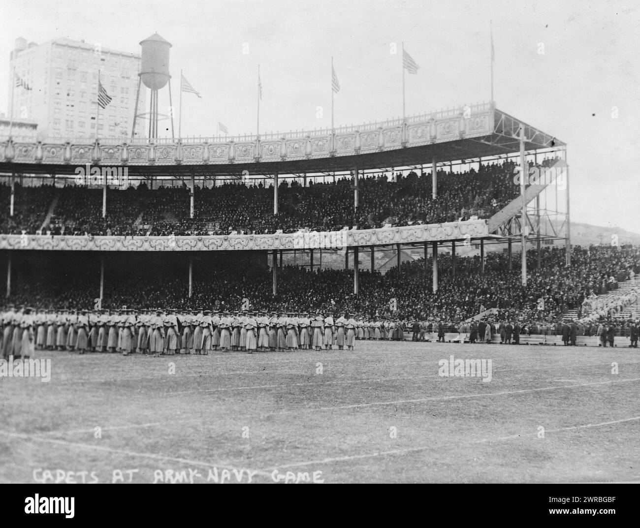Cadets at Army-Navy game, Cadets on football field., 1916 Nov. 25 ...
