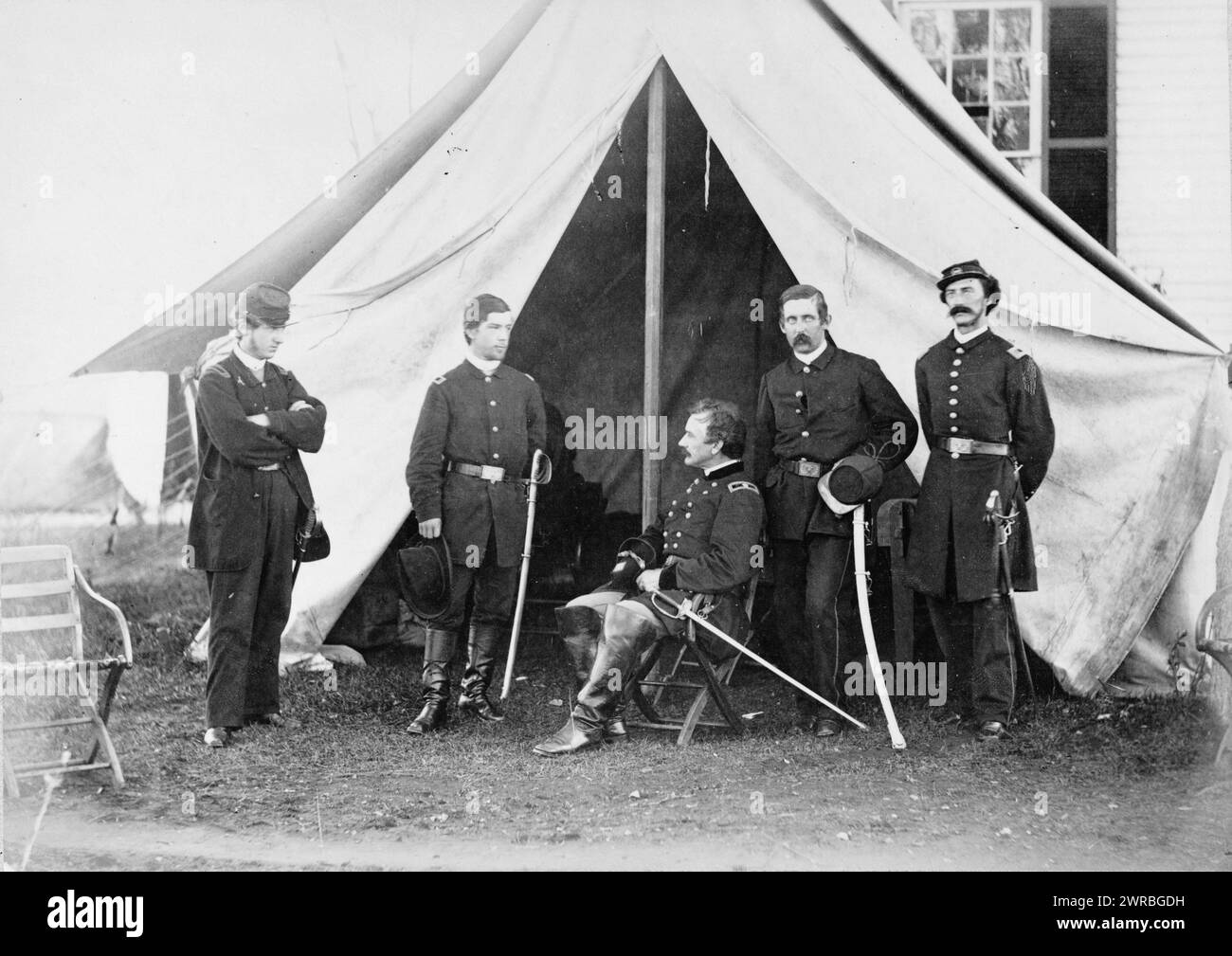 Major General A.A. Humphreys & staff, Photograph shows Major General A ...