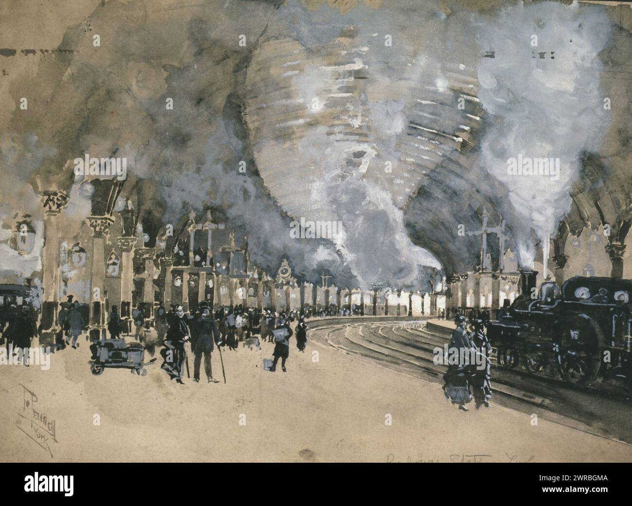 Steam train 1895 england hi-res stock photography and images - Alamy