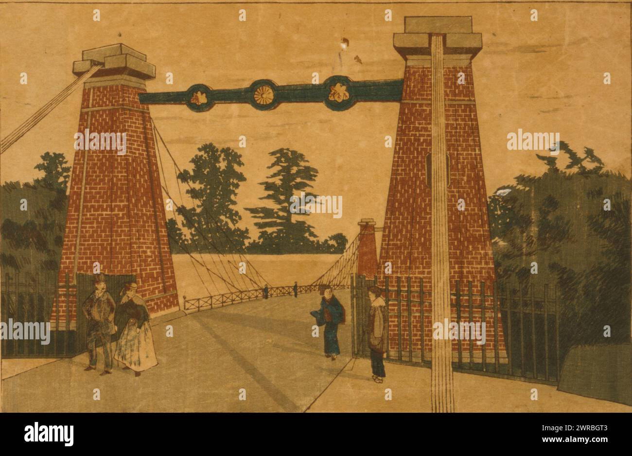 Gojo nai tsuribashi no zu hi-res stock photography and images - Alamy