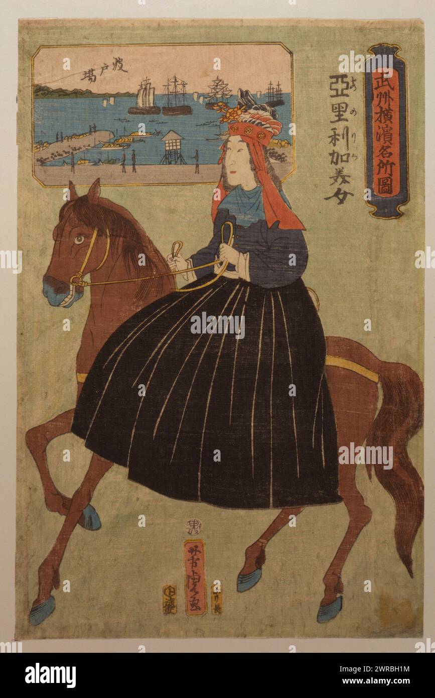 Bushu yokohama meisho zu amerika bijo hi-res stock photography and ...