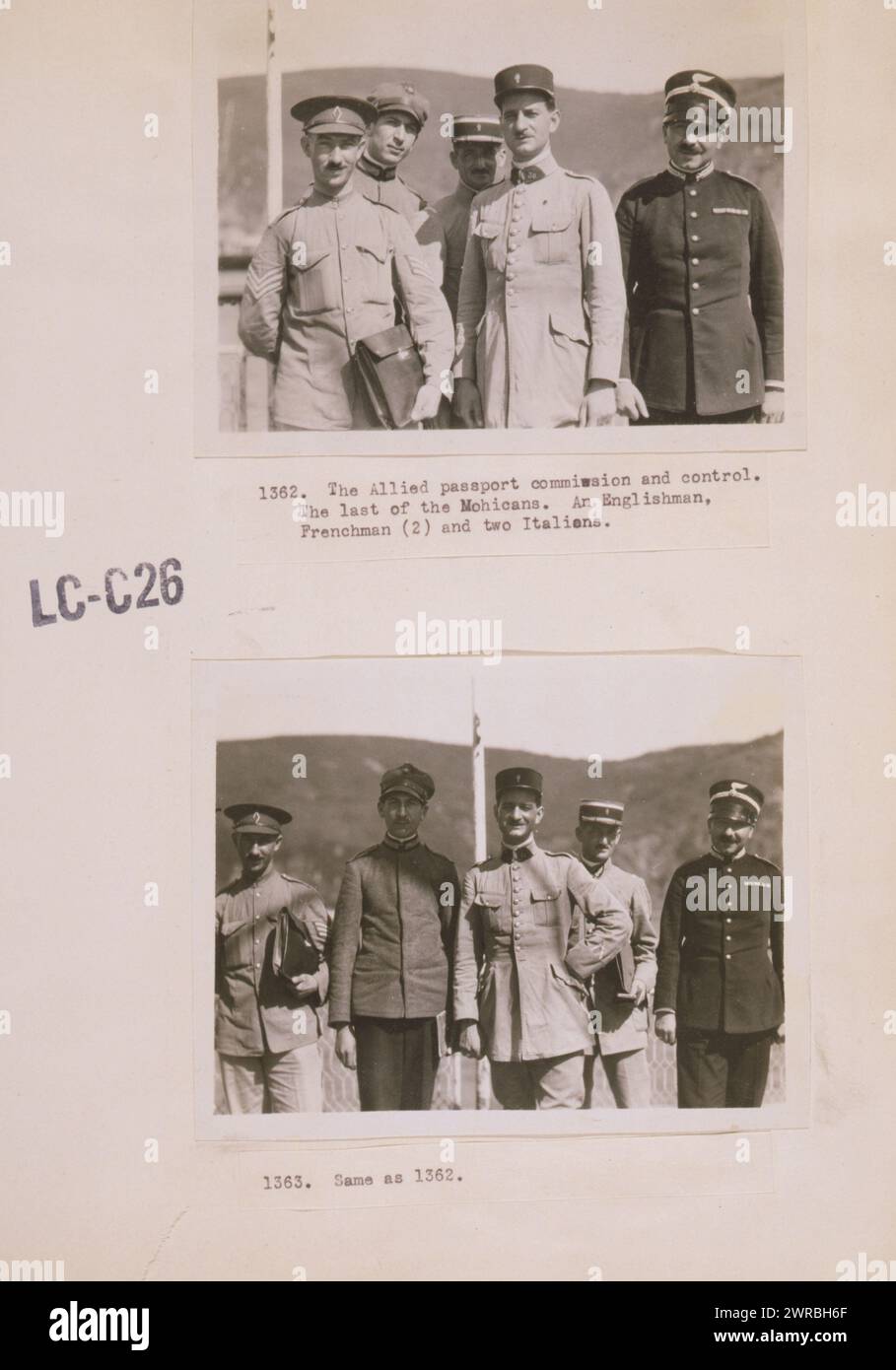 The Allied passport commission and control. The last of the Mohicans ...