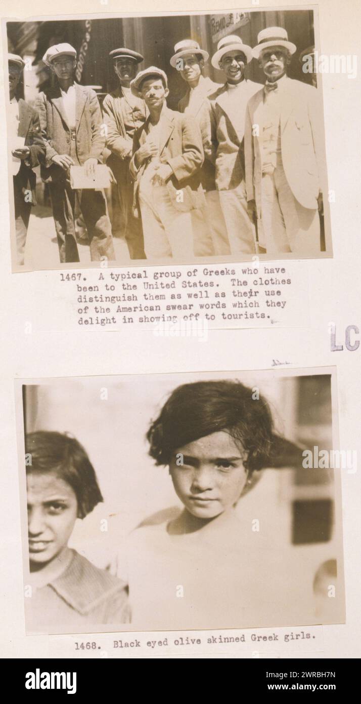 A typical group of Greeks who have been to the United States. The ...