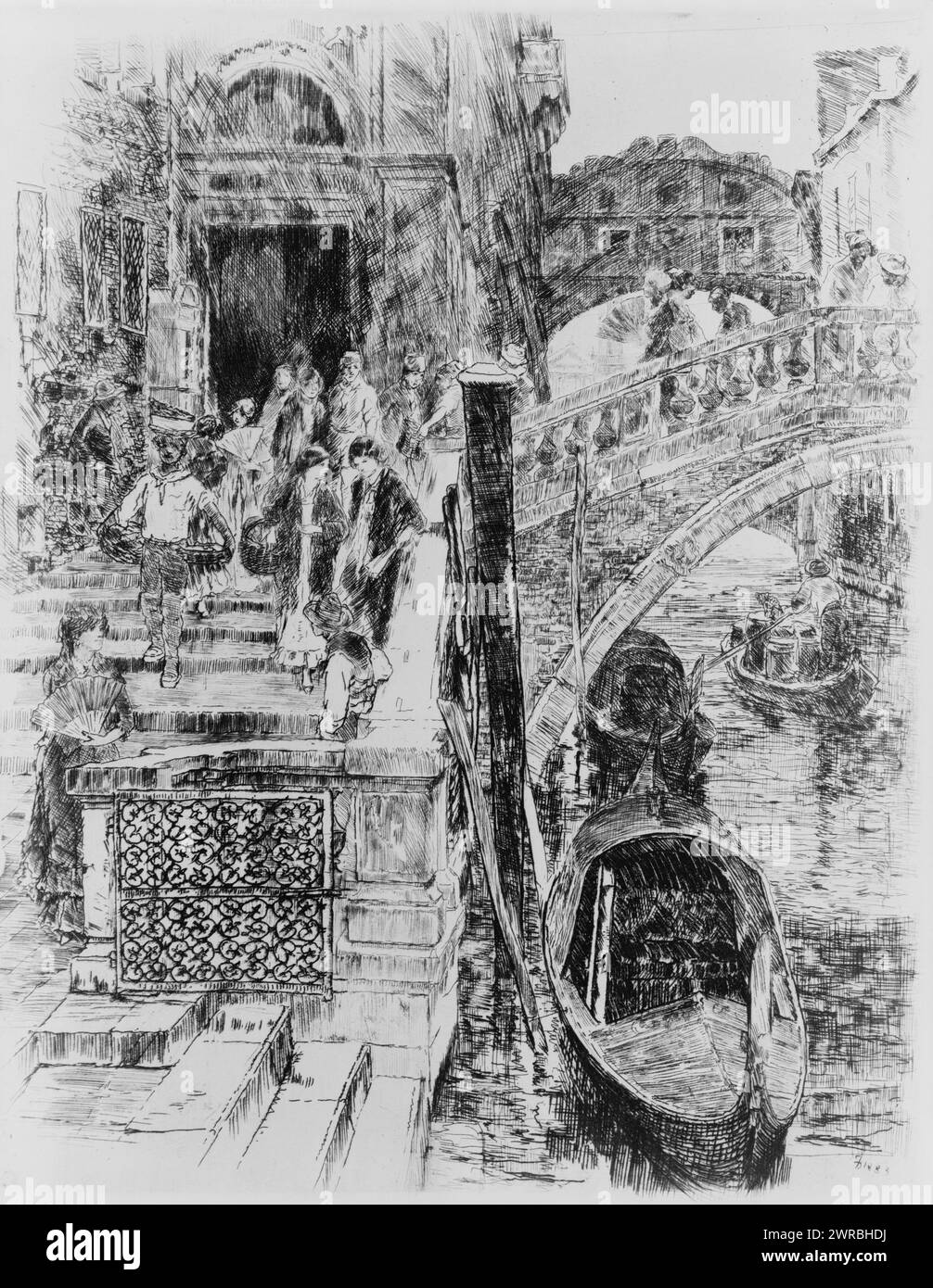 The bridge of sighs, I, Duveneck, Frank, 1848-1919, artist, 1883 ...