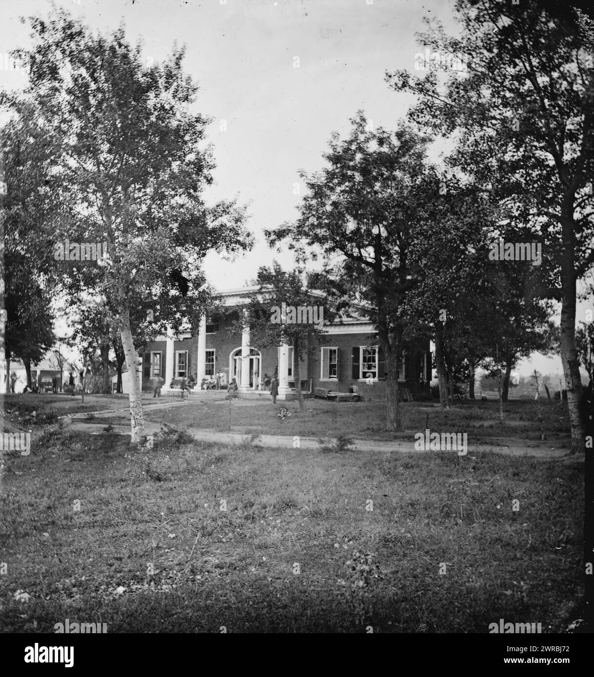 Fredericksburg, Virginia. Marye's house where the Irish Legion fell ...