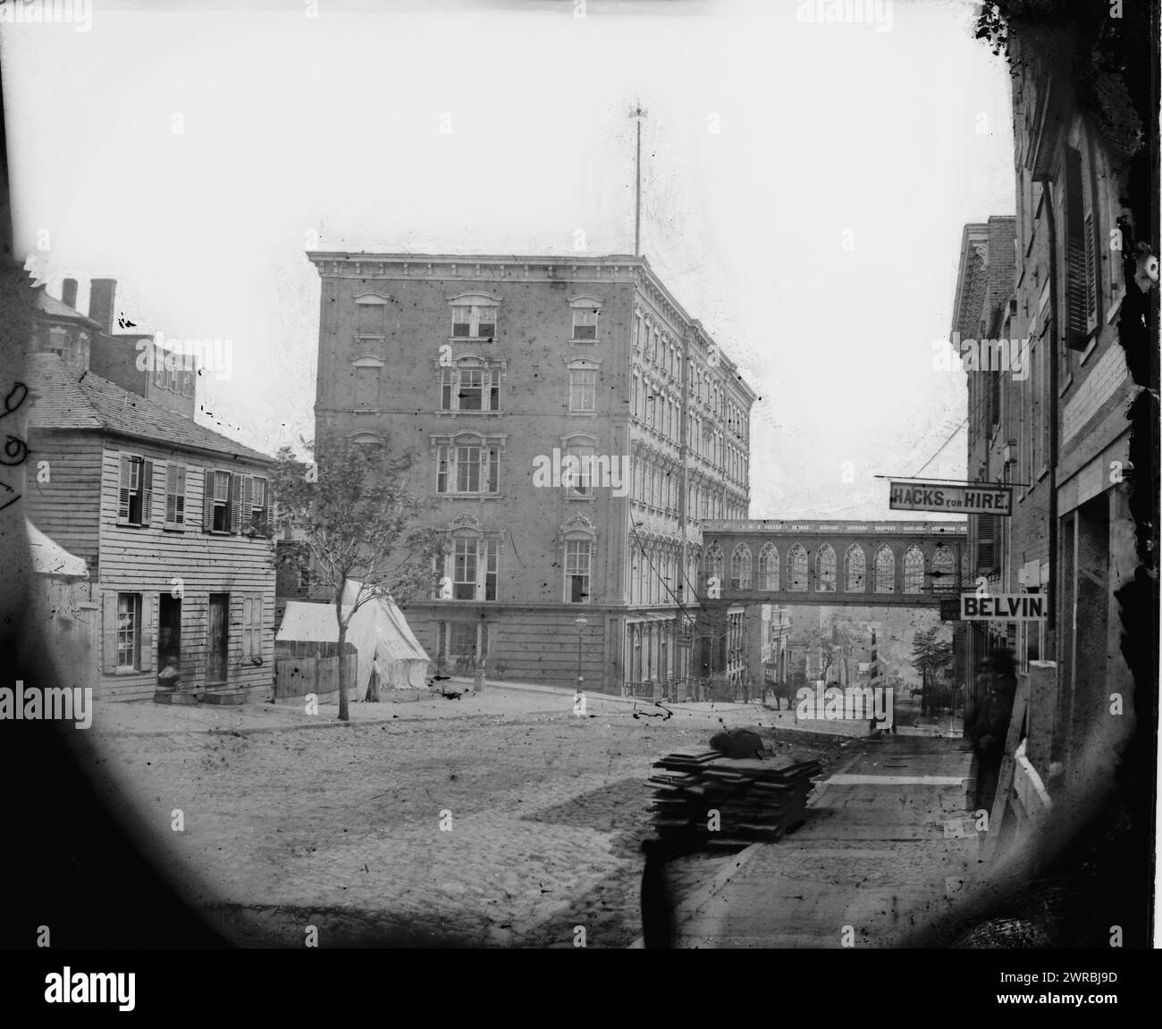 Richmond, Virginia. Ballard house on Franklin Street, 1865 Apr., United ...