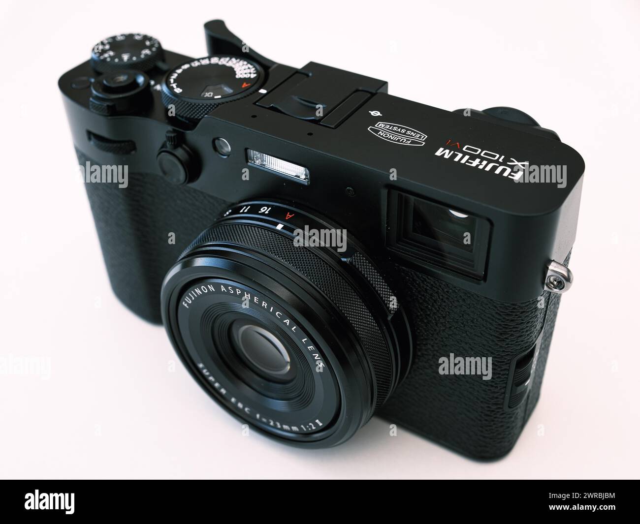 Fujifilm X100VI photo camera, white background, North Rhine-Westphalia ...
