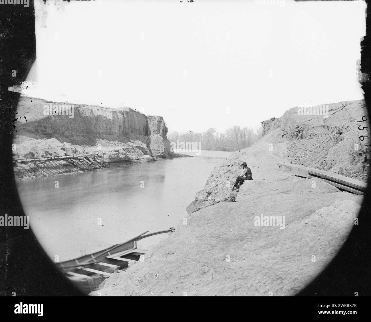 Dutch Gap Canal, Virginia. view of completed canal, 1865., United ...