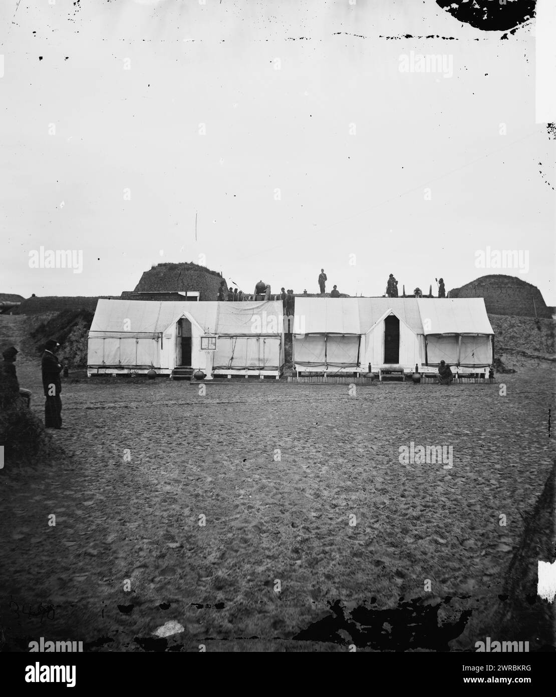 Federal garrison inside fort wagner hi-res stock photography and images ...