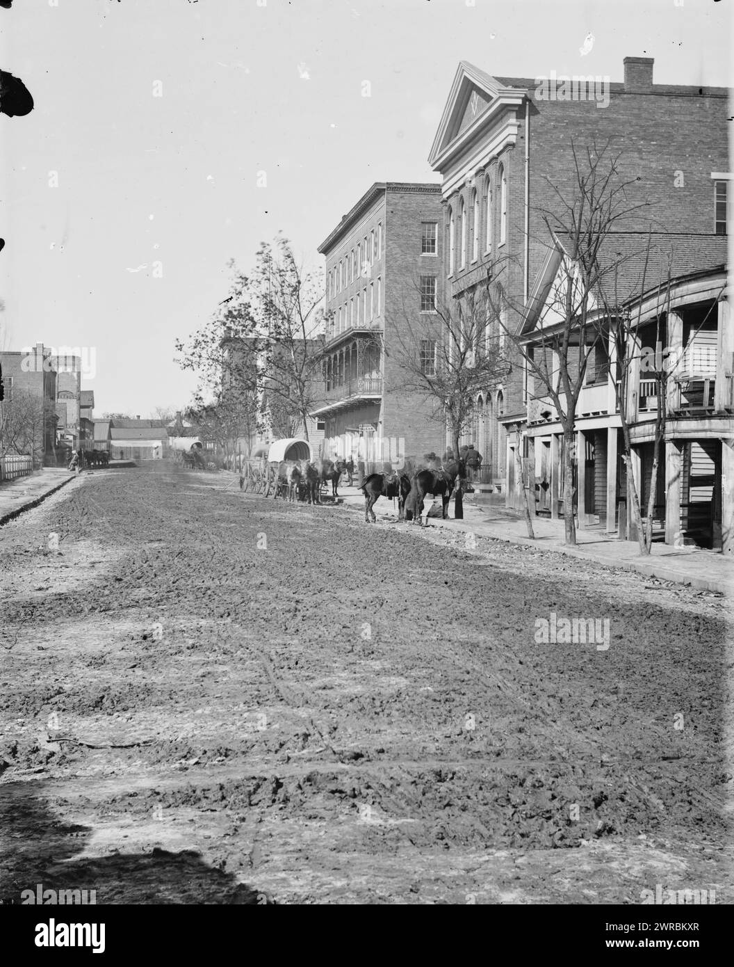 Atlanta, Ga. View on Decatur Street, showing Trout House and Masonic ...