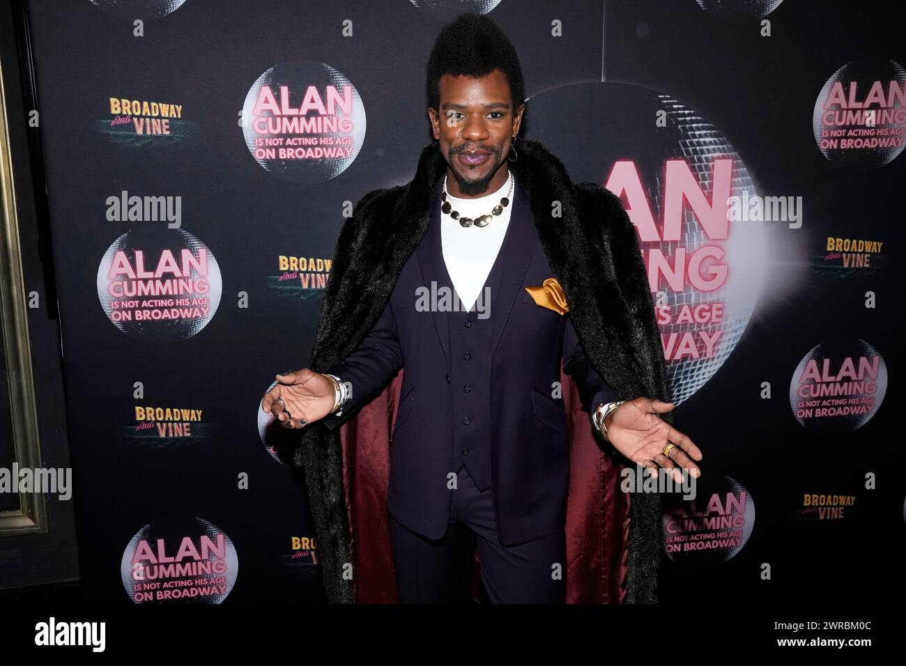 Antwayn Hopper attends the Broadway opening night of "Alan Cumming Is ...