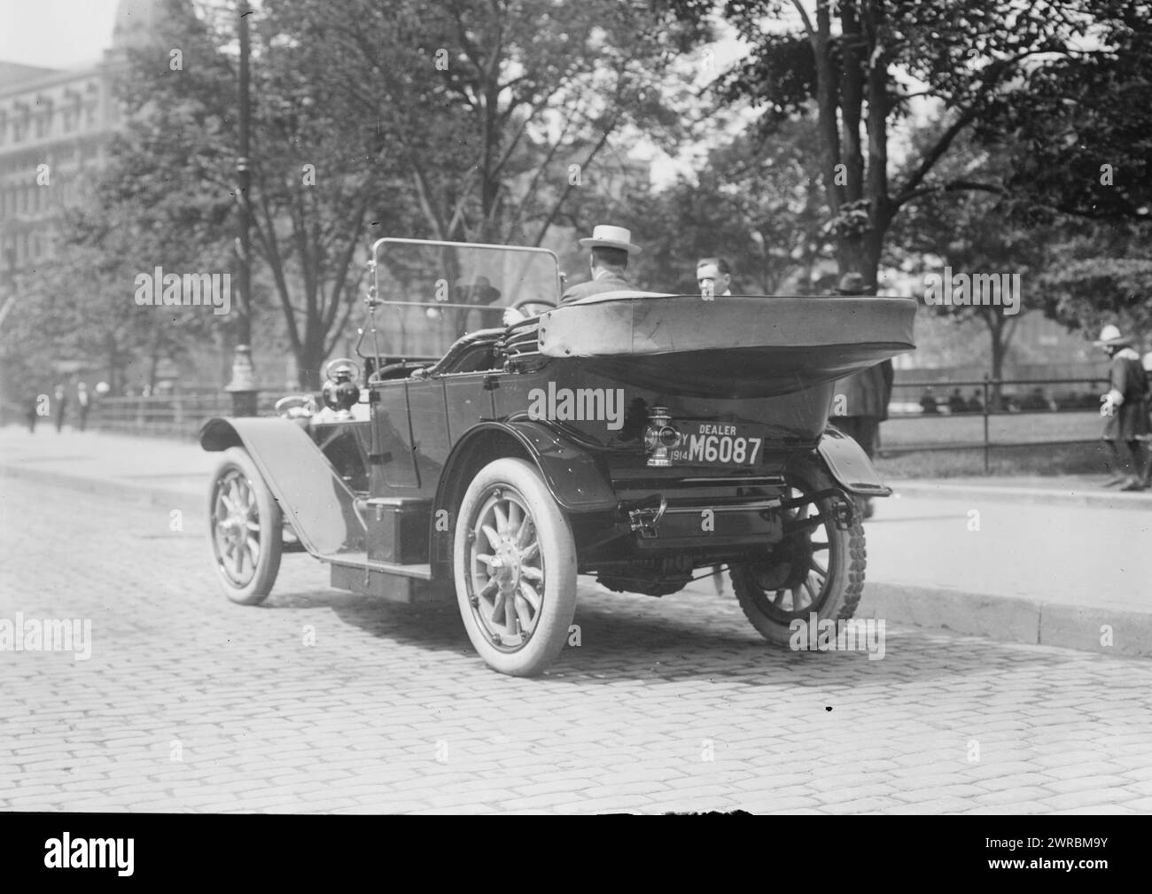 G.G.B. i.e., George Grantham Bain in Stutz, Photograph shows George ...