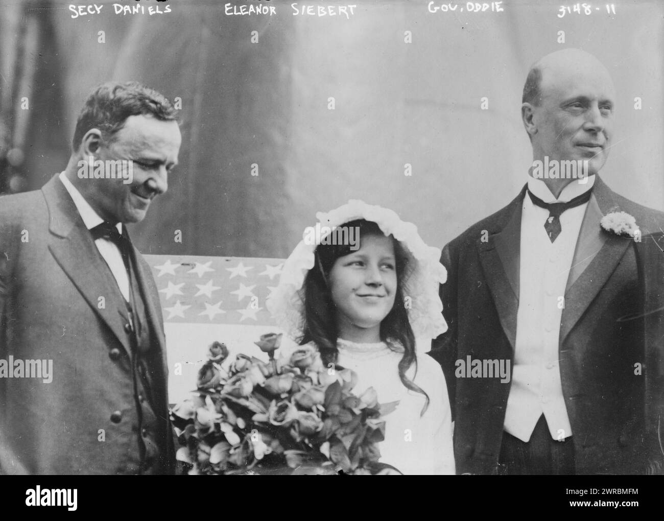 Secy Daniels, Eleanor Siebert and Gov. Oddie, Photograph shows ...