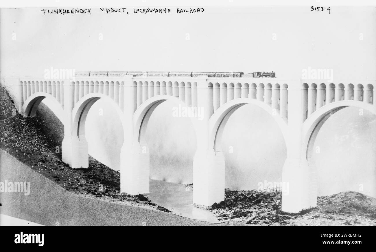 Tunkhannock viaduct Black and White Stock Photos & Images - Alamy