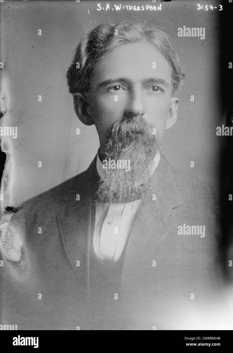 S.A. Witherspoon, Photograph shows Samuel Andrew Witherspoon (1855-1915 ...
