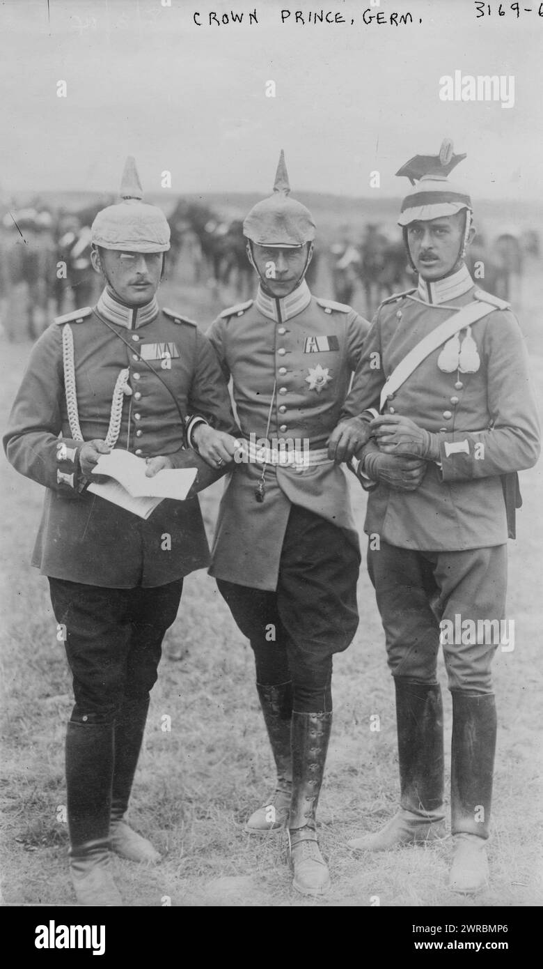 Crown Prince, Germ. i.e., Germany, Photograph shows German Crown Prince ...