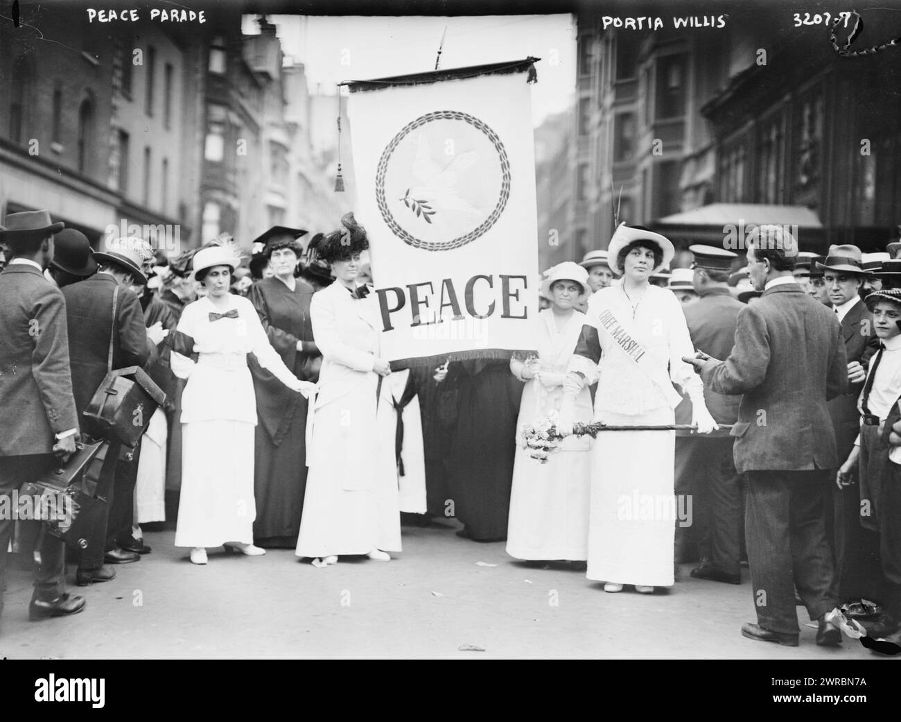 Peace Parade, Portia Willis, Photograph shows participants in a women's ...