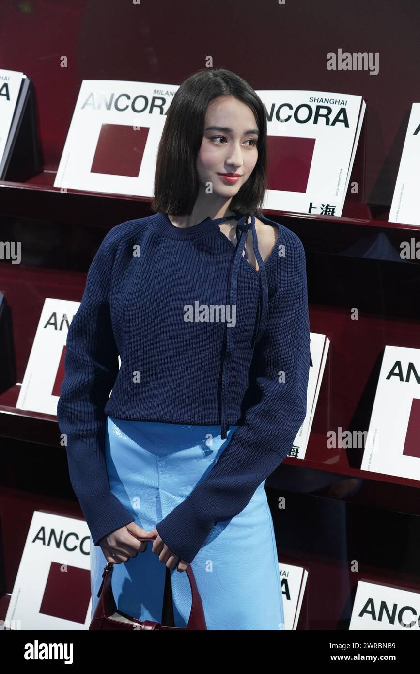 SHANGHAI, CHINA - MARCH 11, 2024 - Actress Wang Chu Ran attends a GUCCI ...