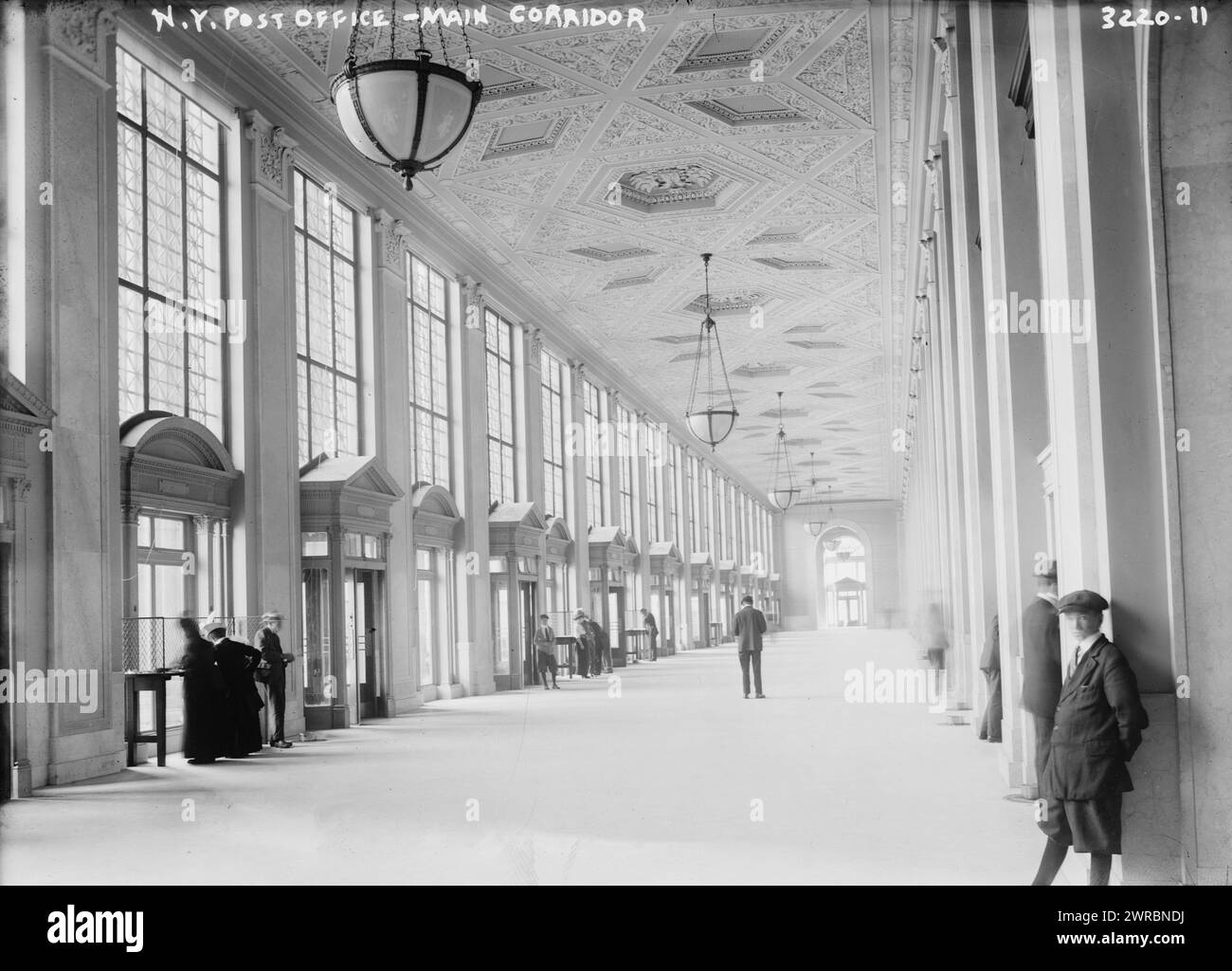 N.Y. Post Office, main corridor, Photograph shows the Pennsylvania ...