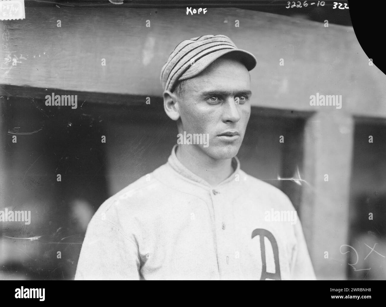 Larry Kopf, Philadelphia AL (baseball), 1914, Glass negatives, 1 ...