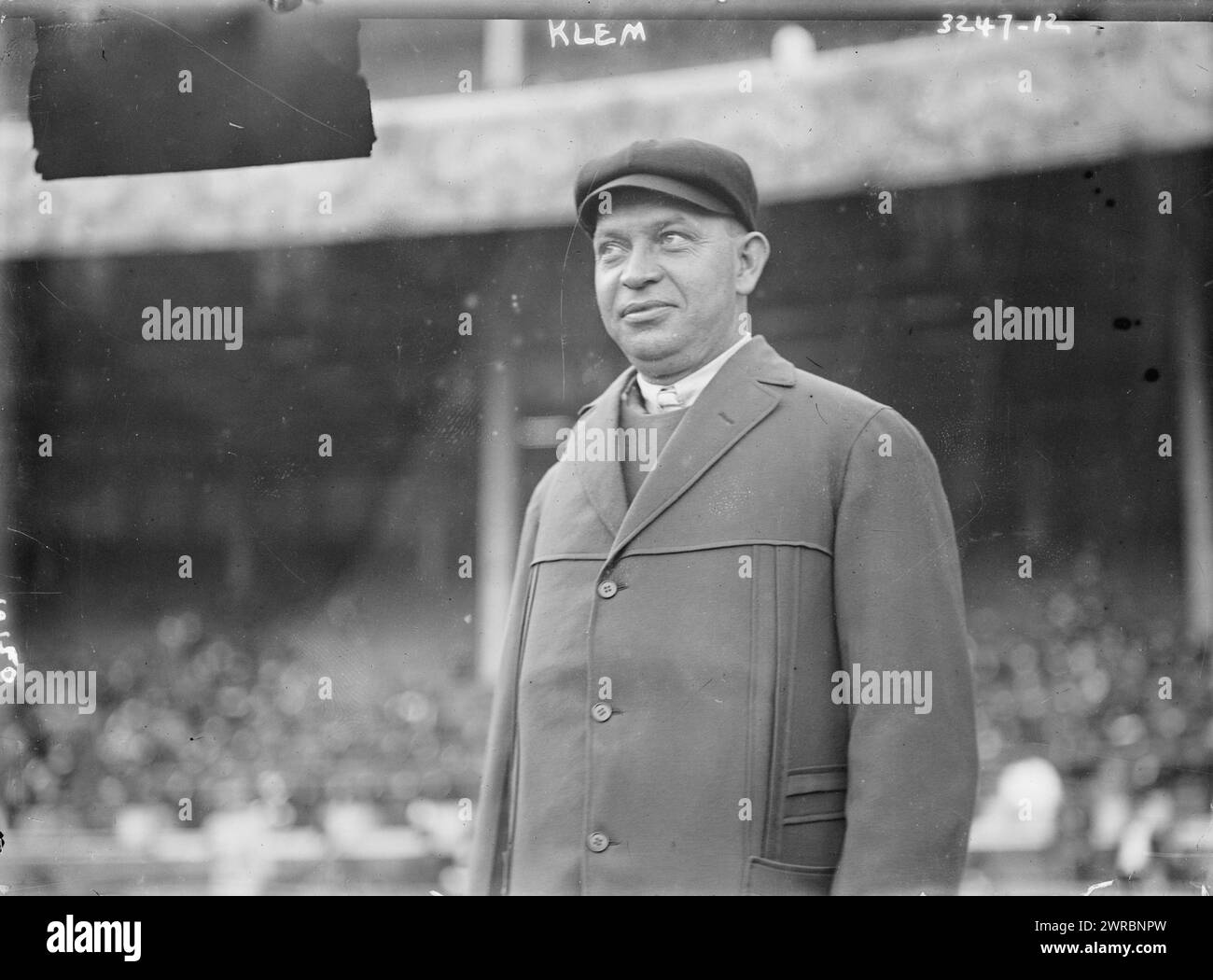 Bill Klem, umpire (baseball), 1914, Glass negatives, 1 negative: glass ...