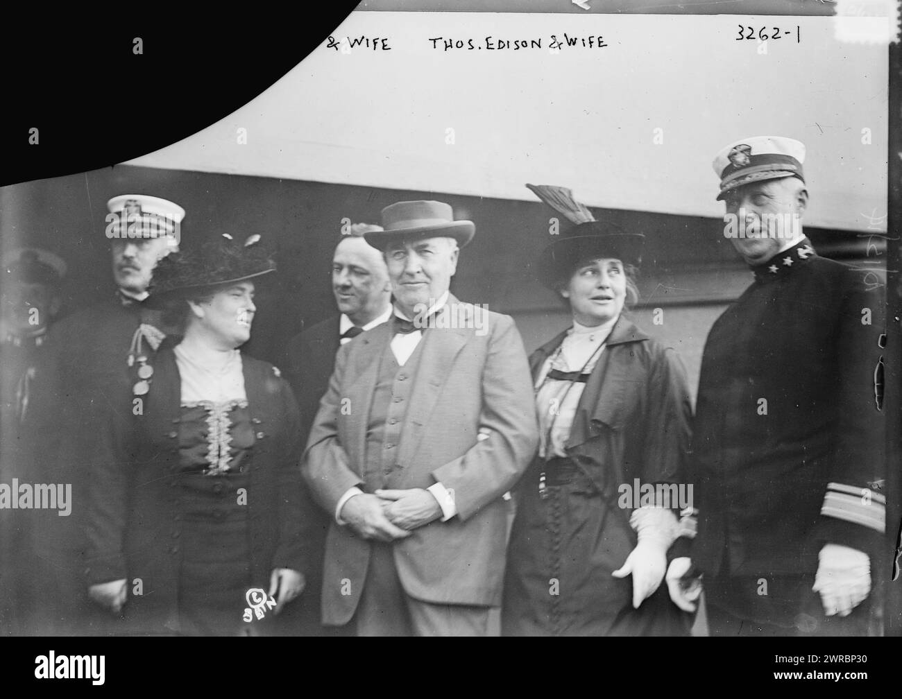 Josephus Daniels & wife, Thos. Edison & wife, Photograph shows ...