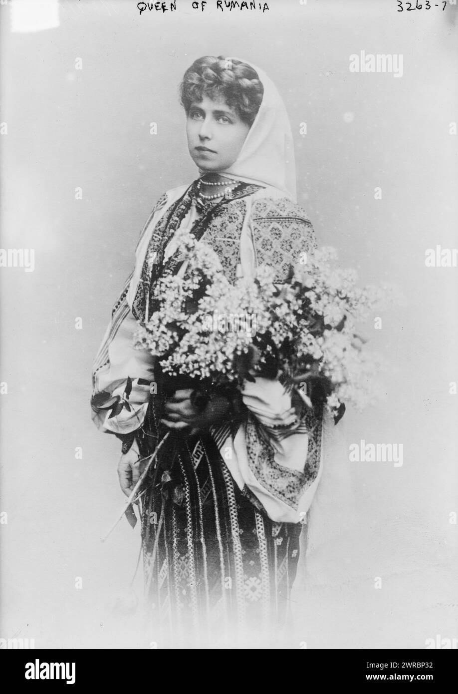 Queen of Rumania, Photograph shows Marie of Romania (1875-1938 ...